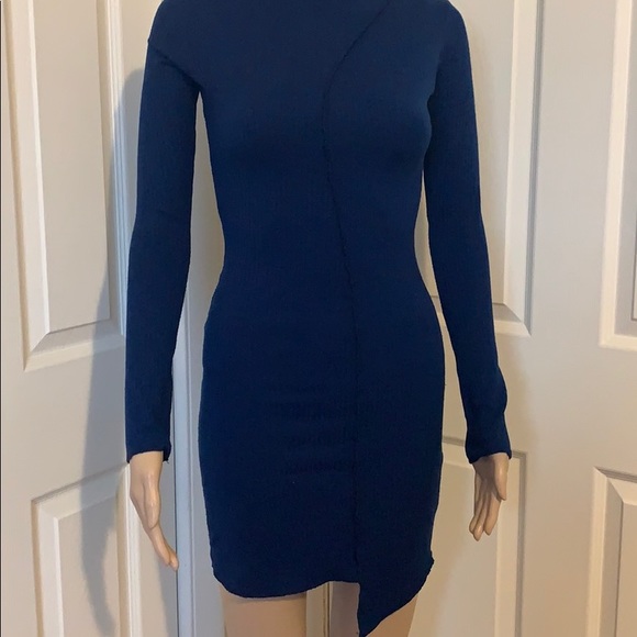 Dresses | Navy Blue Bodycon Dress Party Casual Date Night | Poshmark